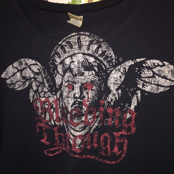 Kavio | Tops | Vintage Bleeding Through Band Tee | Poshmark